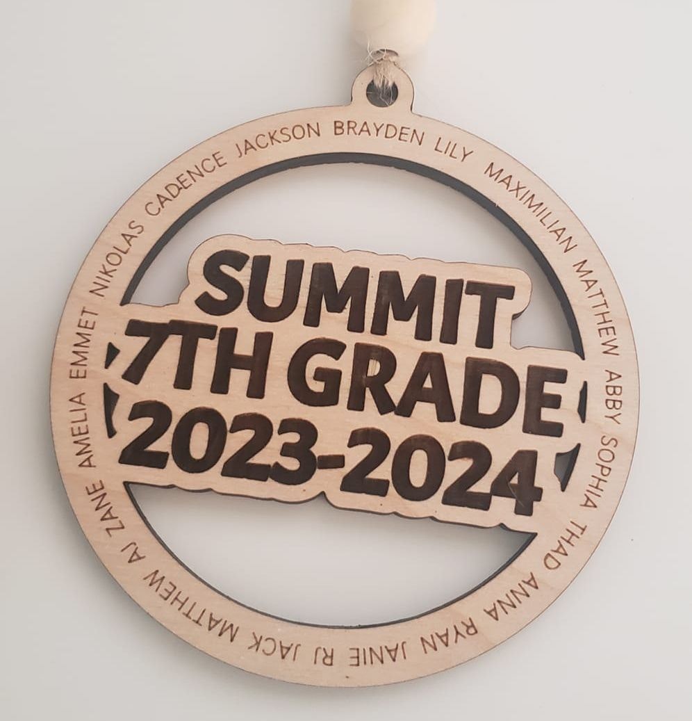 Circular Name Ornament