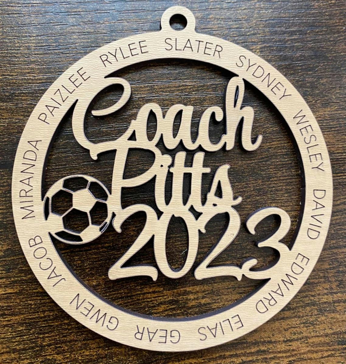 Circular Name Ornament