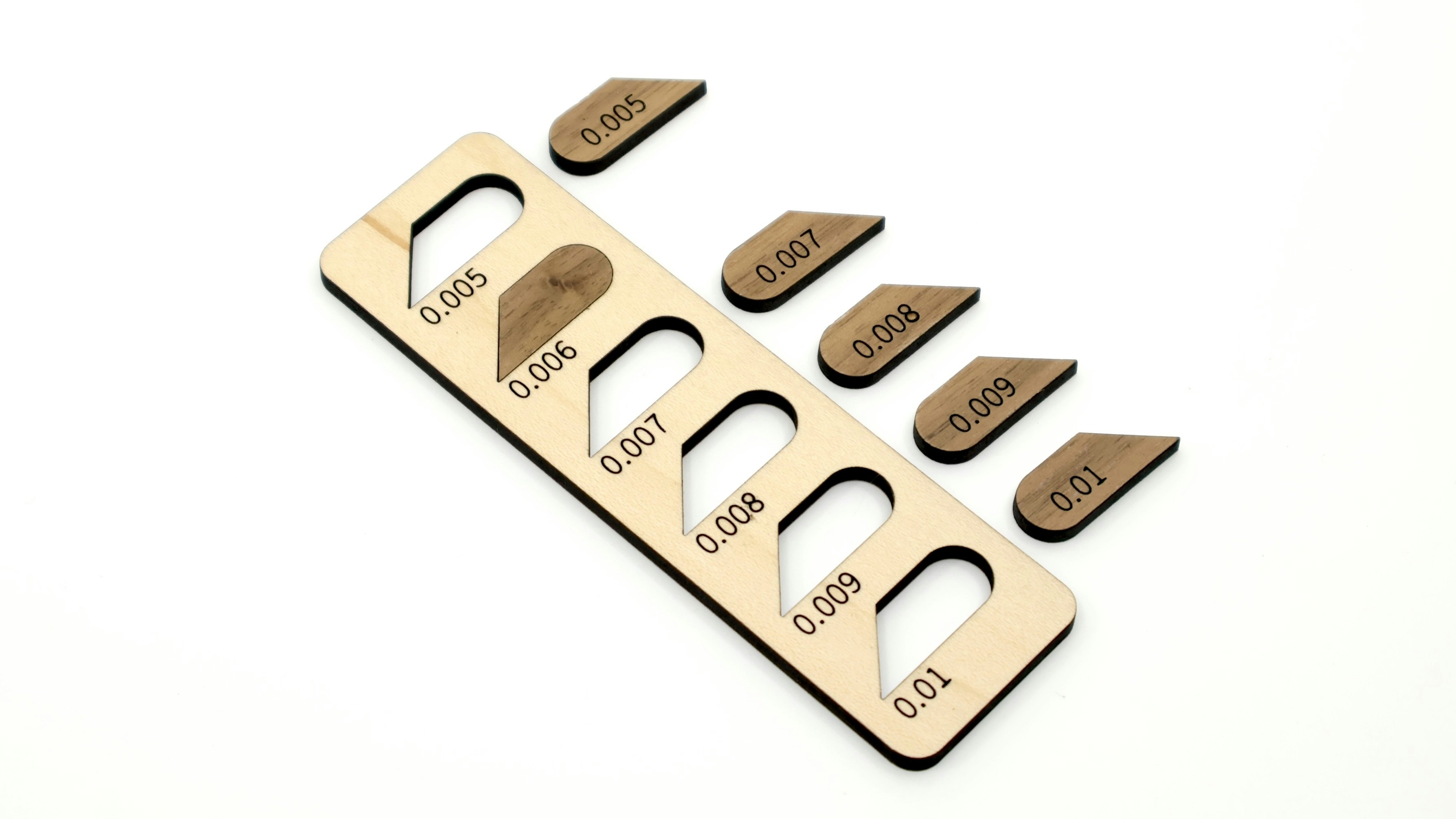 Press Fit Inlay Kerf Tester