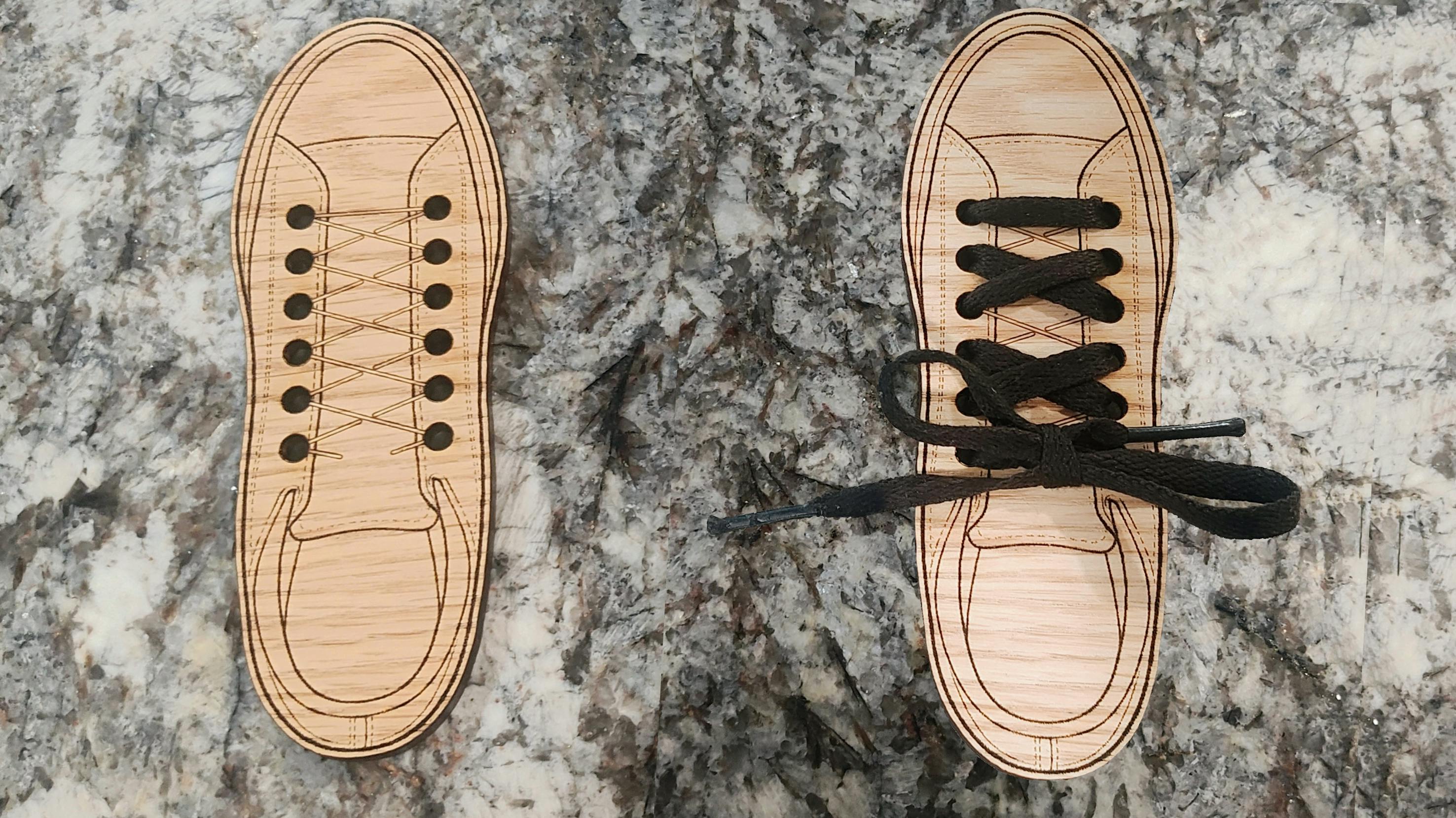 Shoe Lace Tying Template
